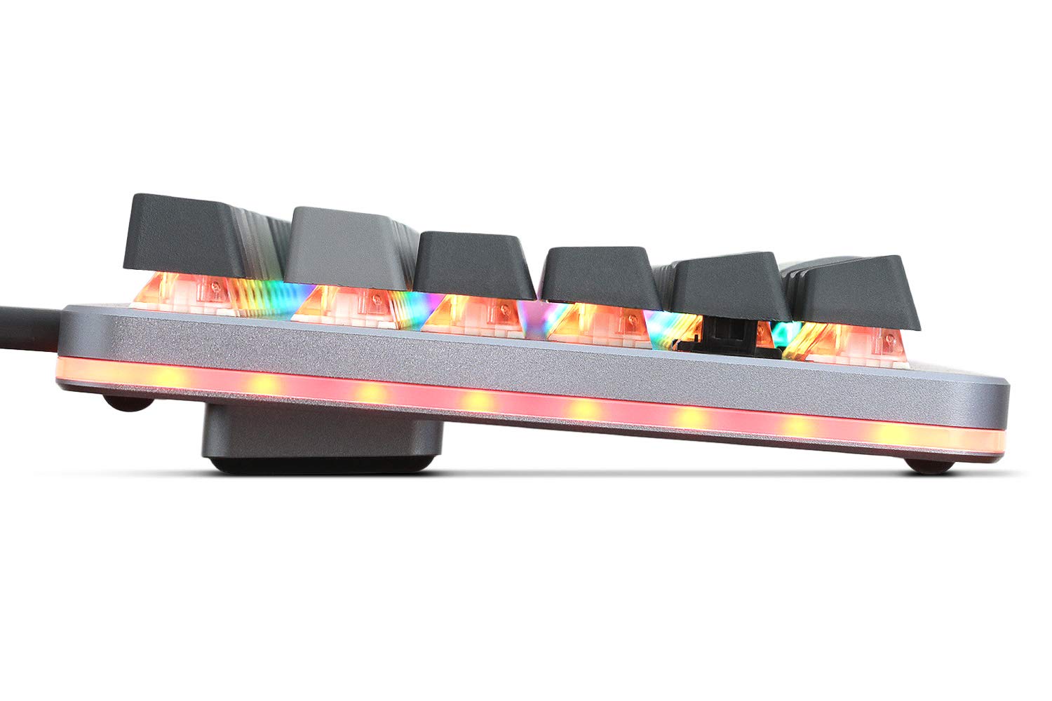 DROP Shift Mechanical Gaming Keyboard — Full-Size 1800 Layout (99 Key), Hotswap Switches, Programmable, Backlit RGB, USB-C, Doubleshot PBT Keycaps, Aluminum, Linear (Gray, Kaihua Speed Silver)
