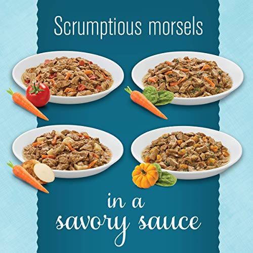 Bella Purina Natural Small Breed Wet Dog Food Variety Pack, Morsels in Sauce - (24) 3.5 oz. Trays