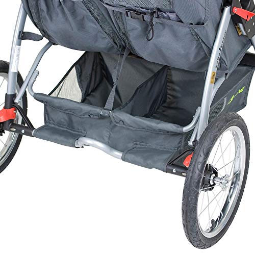 Baby Trend Expedition Double Jogger Stroller, Carbon