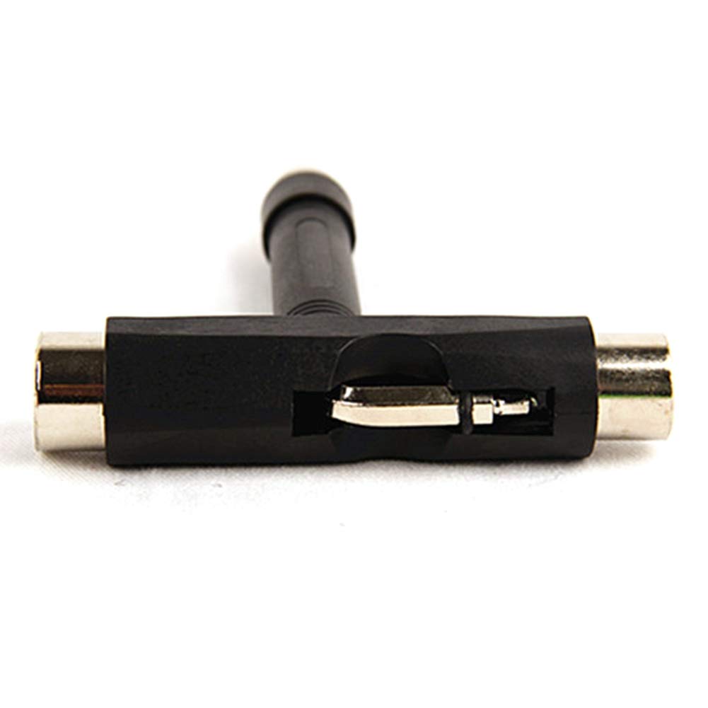 Biowlucn All-in-One Skate Tools Multi-Function Portable Skateboard T Tool Accessory with T-Type Allen Key and L-Type Phillips Head Wrench Screwdriver