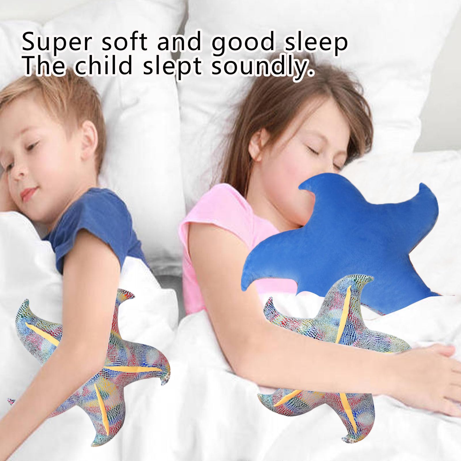 CHELEI2019 7.9" Star Shaped Pillow Plush Simulation Stuffed Starfish Sea Creature Toy Gift,Blue