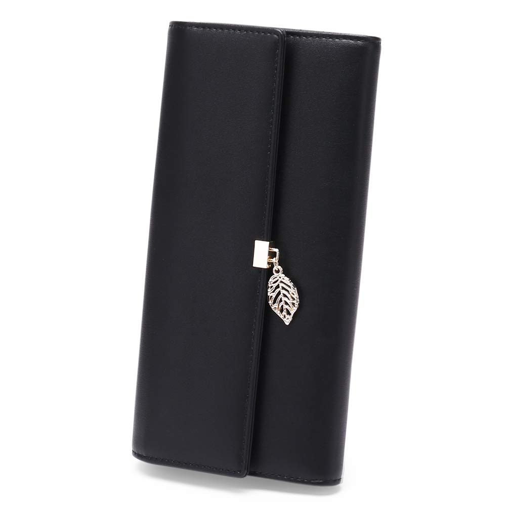 GOIACII Women's Wallet Large Capacity Credit Card Organizer RFID Blocking Long Purse