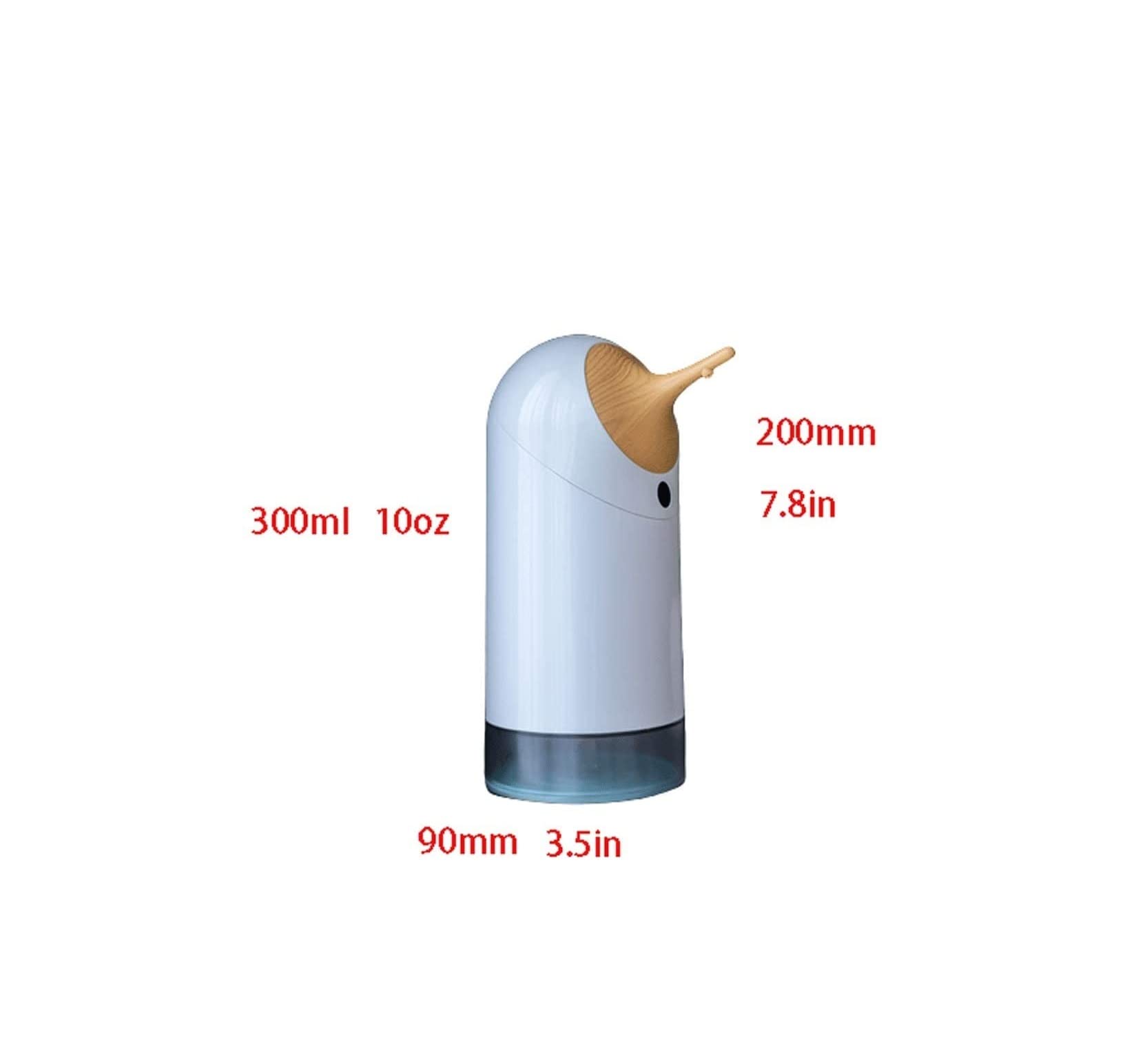 Bottles Soap Dispensers 300lm 10oz Electric Automatic Foaming Shower Dispenser, Touchless Battery Operated Adjustable Holder