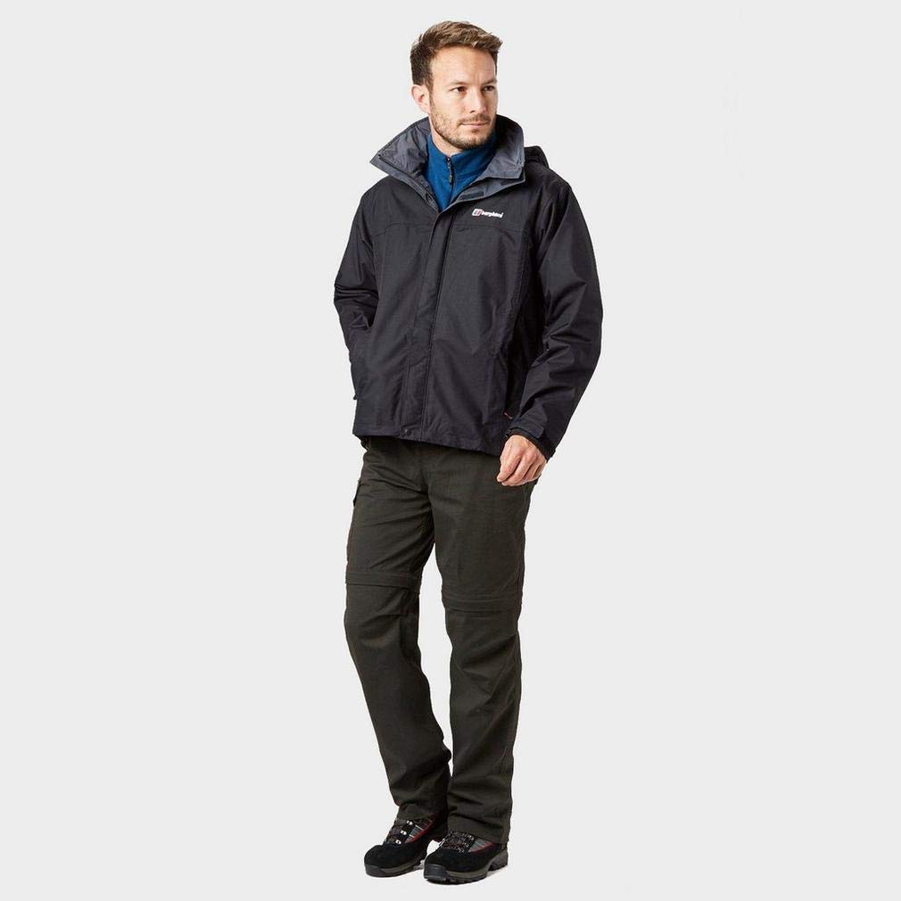 Berghaus Men's RG Alpha Waterproof Jacket, Black, X-Large
