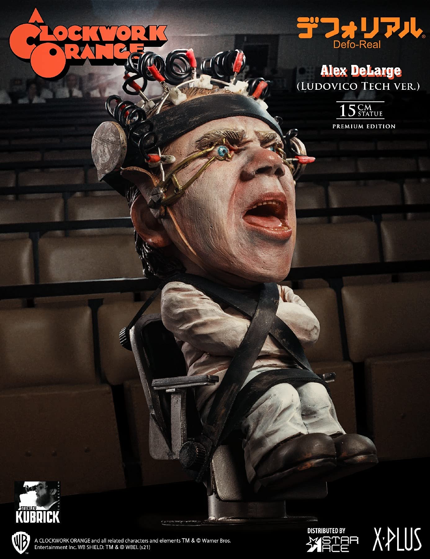Star Ace Toys A Clockwork Orange: Alex DeLarge (2.0 Version) Defo-Real Soft Vinyl Statue, Multicolor, 6 inches