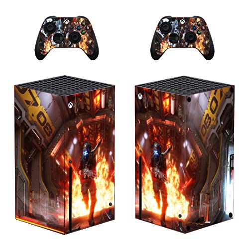 Star fall Stickers Decals Skin for X-box-One-Series X, Cover Protector Wrap Durable Full Set Protection Faceplate Console by KAJAL MANI
