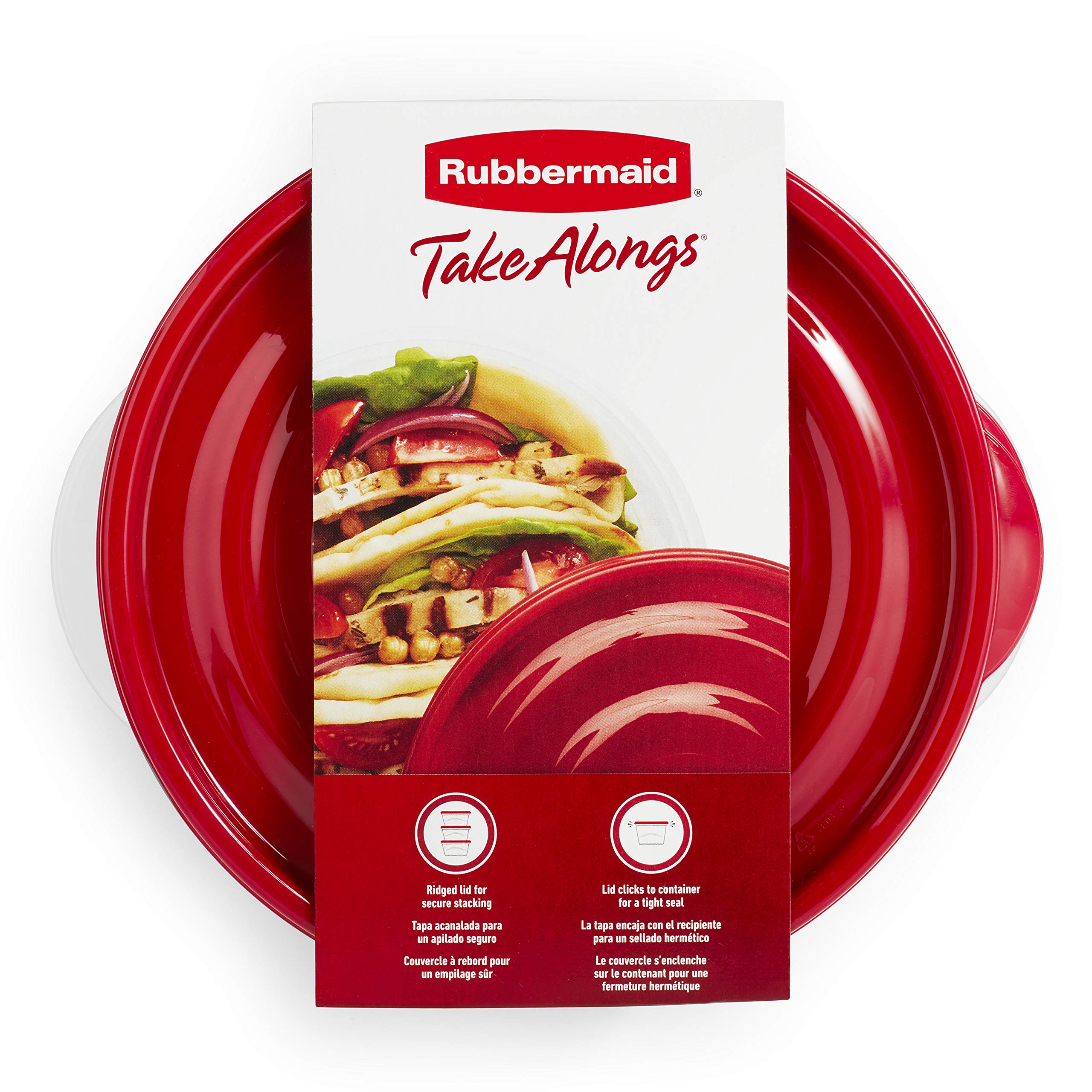 Rubbermaid TakeAlongs Food Storage Container, 5 Cup, 3 Count