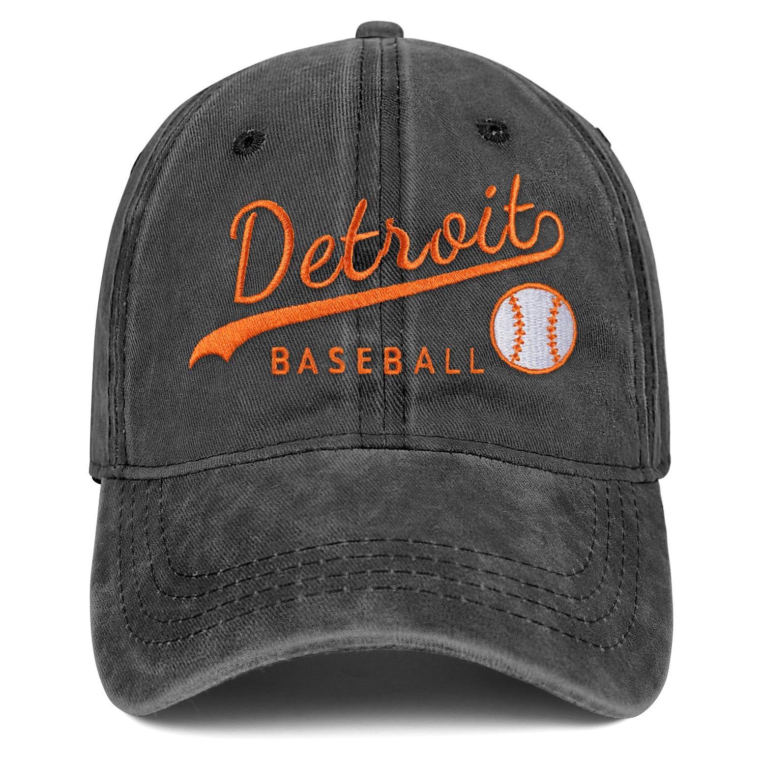 Cheniuua City Cotton Hat Embroidered Baseball Cap Adjustable Hat for Men Women