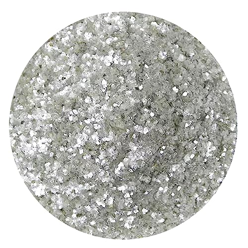 Natural Colored Mica Flakes,Gilding Flakes,Mica Flakes Glitter,Mica Flakes Leaf,Chunky Glitter Irregular Chips for Nail Arts Epoxy Resin Crafts Jewelry Making 2-4mm 120g (Pure White)