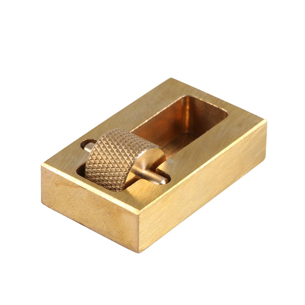 Black Leather Edge Dye Applicor Leather Edge Dye Oil Roller Box Applicator DIY Craft Treatment Tool Brass with Roller