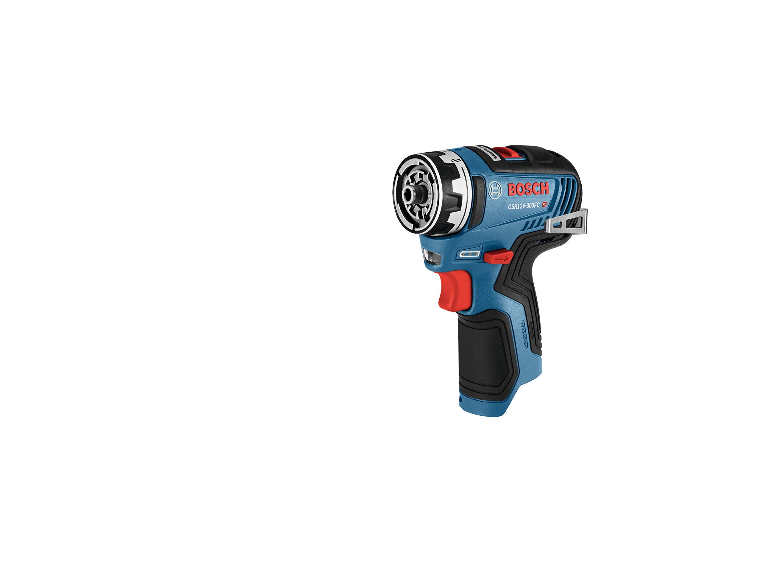 Bosch GSR12V-300FCB22-RT Flexiclick 12V Max EC Brushless Lithium-Ion 5-In-1 Cordless Drill Driver System Kit with 2 Batteries (2 Ah) (Renewed)