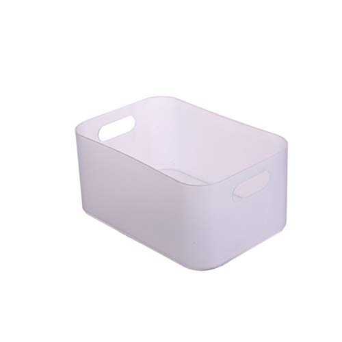 Box Snack Plastic Sundries Cosmetic Basket Basket Storage Storage Storage Housekeeping & Organizers Clear Bins for Organizing Clothes (Transparent White, One Size)