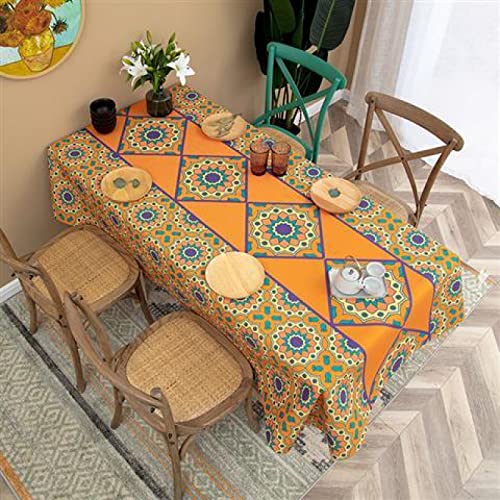 Bohemian Ethnic Print Desk Cloth Coffee Table Tablecloth Rectangle Cafe Tablecloth Table Cover Wedding Decor Mantel Mesa A3 140x210cm