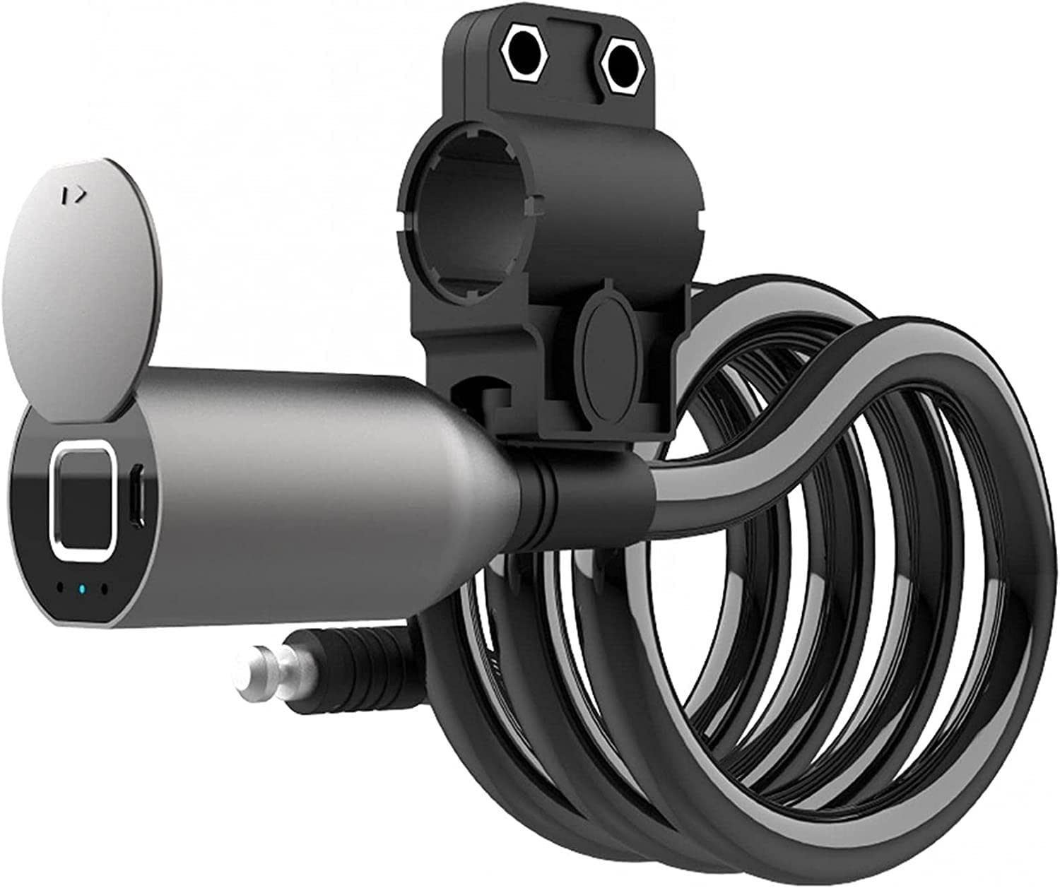 Bicycle Locks Heavy Duty Anti Theft Bike Lock Bike Lock Bluetooth, Fingerprint 3 in 1 Bicycle Lock, with Bracket Charging Cable, 1.5m Anti-Theft Keyless Mountain Bike Road, Bluetooth App