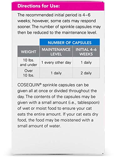 Nutramax Cosequin Joint Health Supplement for Cats - With Glucosamine and Chondroitin, 55 Capsules
