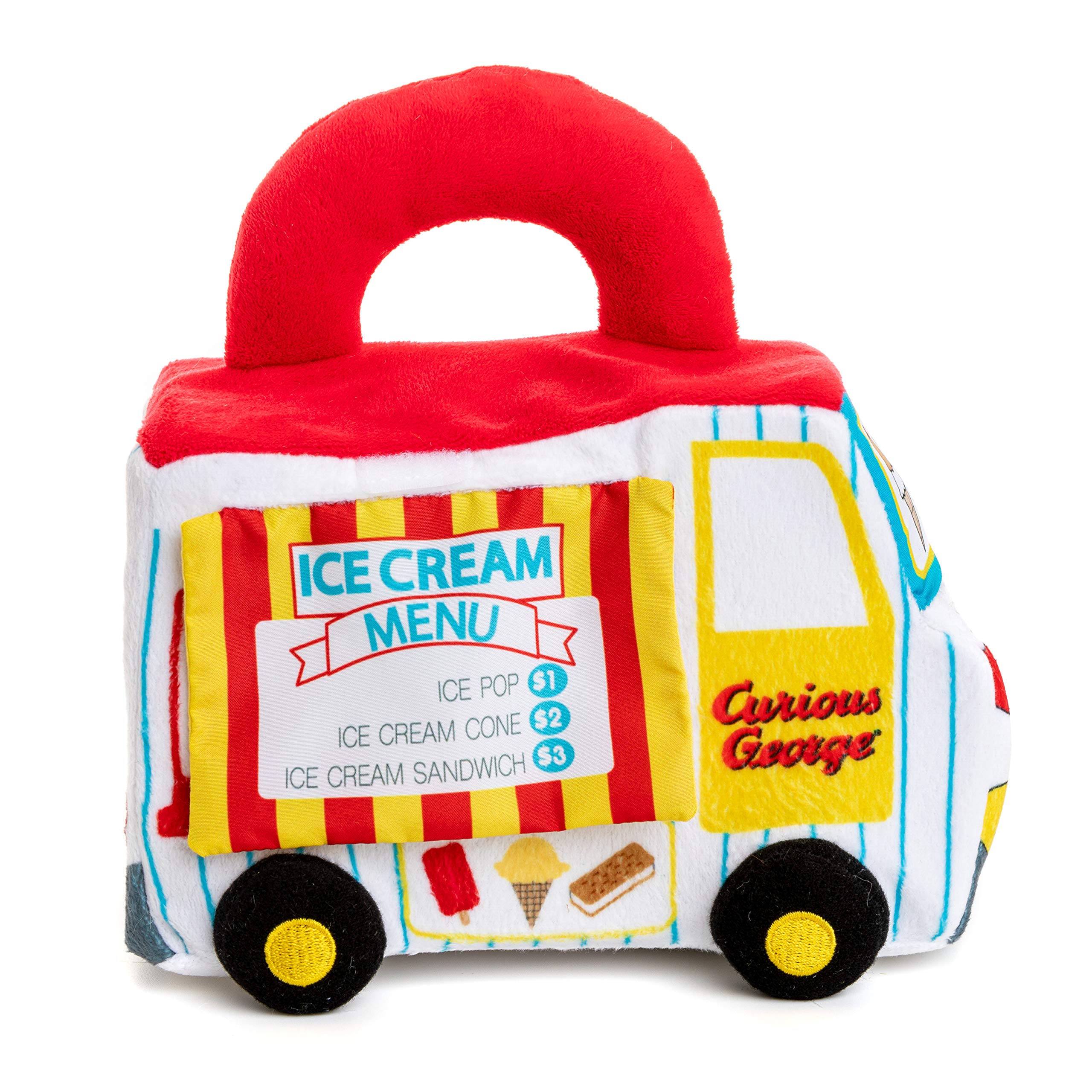 KIDS PREFERRED Curious George Ice Cream Truck Playset with Music and Plush Toys
