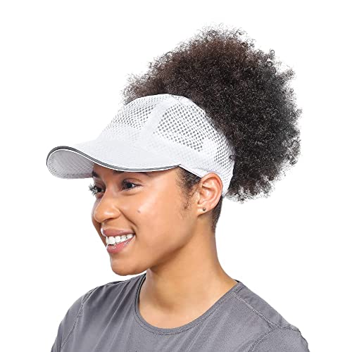 Beautifully Warm Backless Hat β Quick Dry Baseball Sport Hat for Women (White)