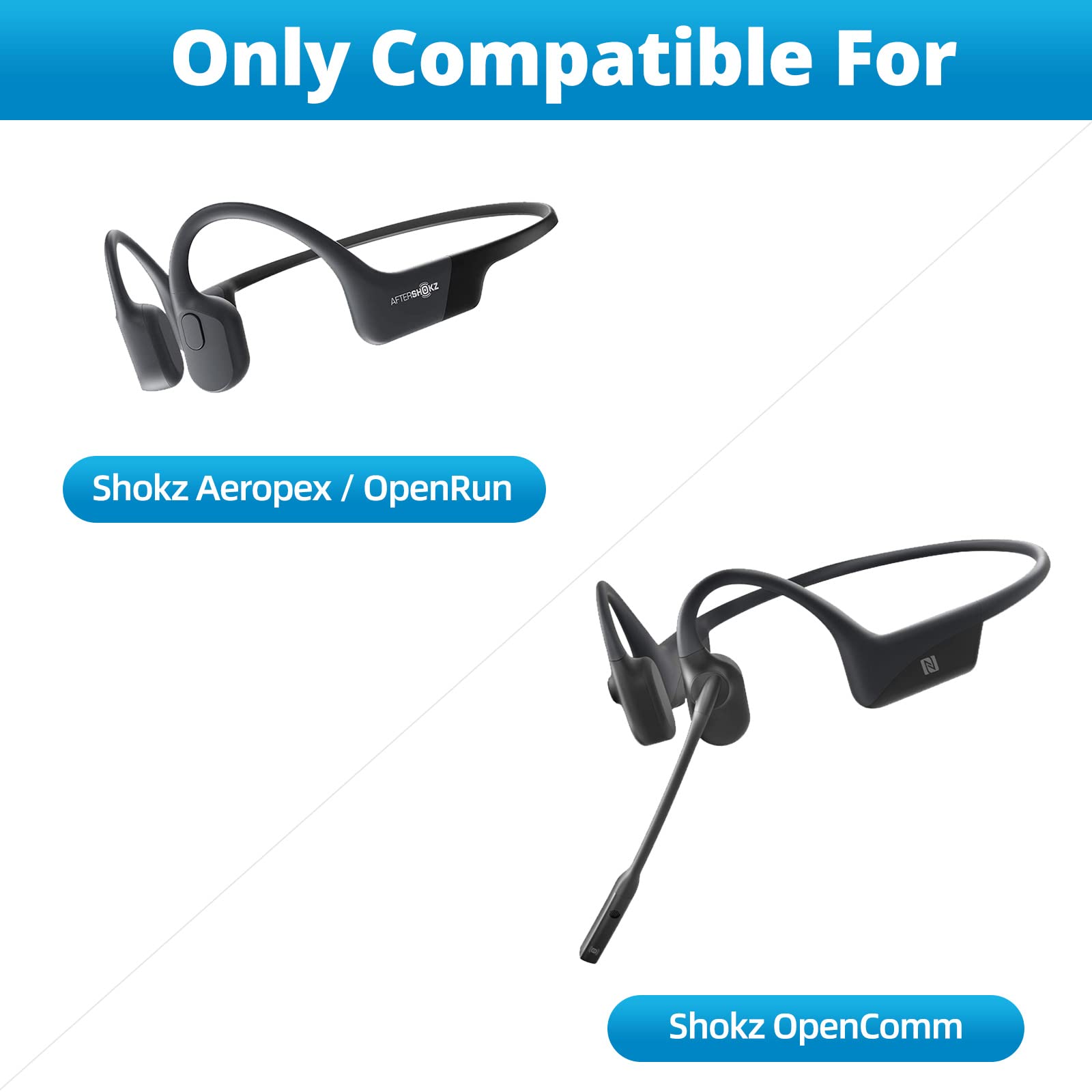 Charging Cable for Shokz OpenRun/Aeropex, OpenRun Pro, OpenRun Mini, OpenComm (Formerly AfterShokz), Compatible with Aftershokz Charging Cable, for Aftershokz Aeropex Cable Headphone Charger Magnetic
