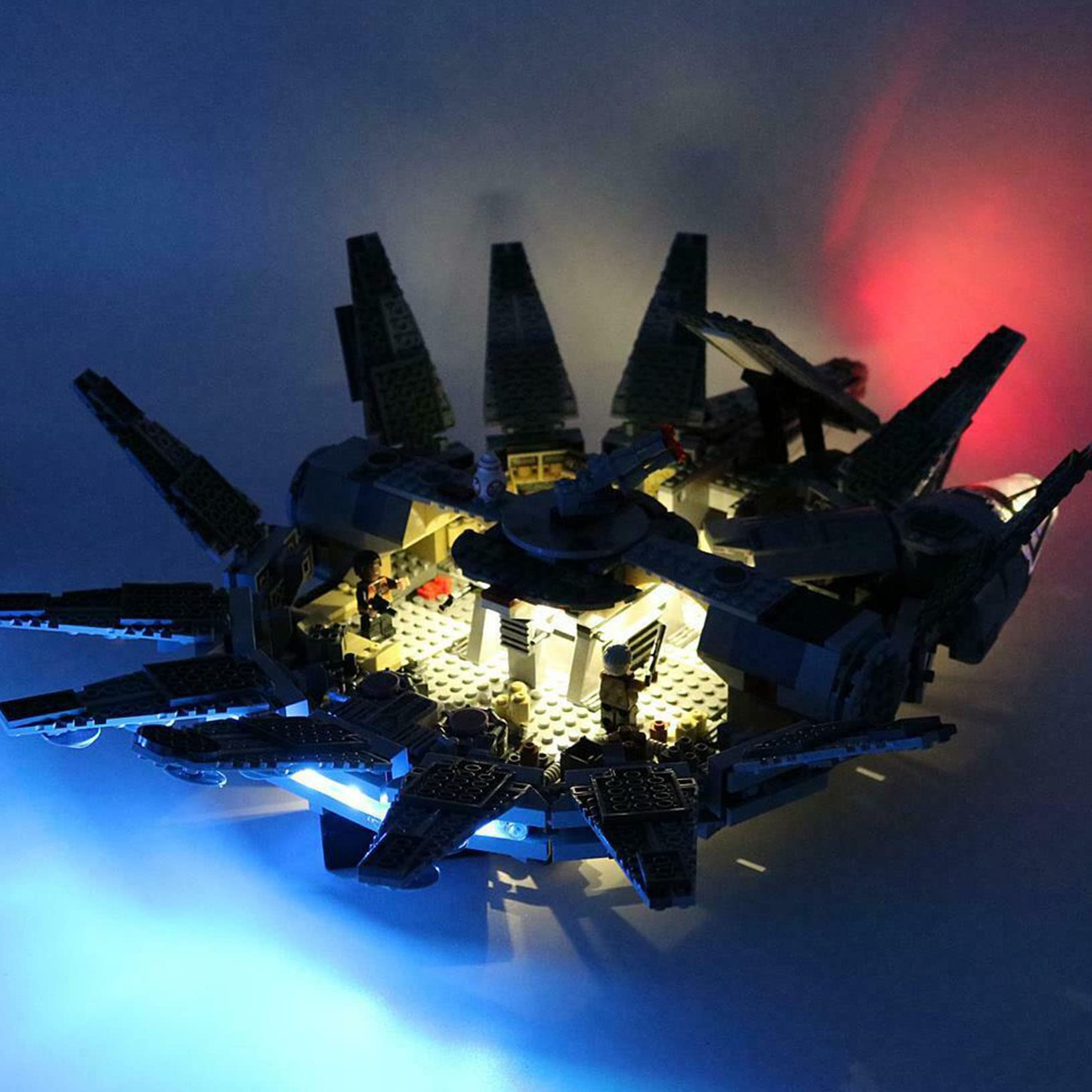 toyofmine Light Set Led Light kit Compatible for Lego 75105 (Star Wars Millennium Falcon) ,Building Blocks Model, (NOT Included The Model)
