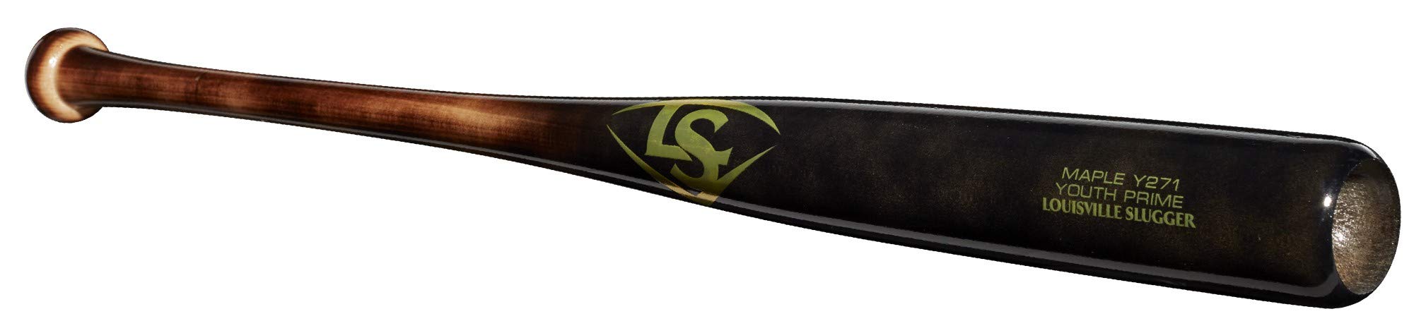 Louisville Slugger 2020 Youth Prime Maple Y271 Deep Flame/Distressed Black Baseball Bat, 27"