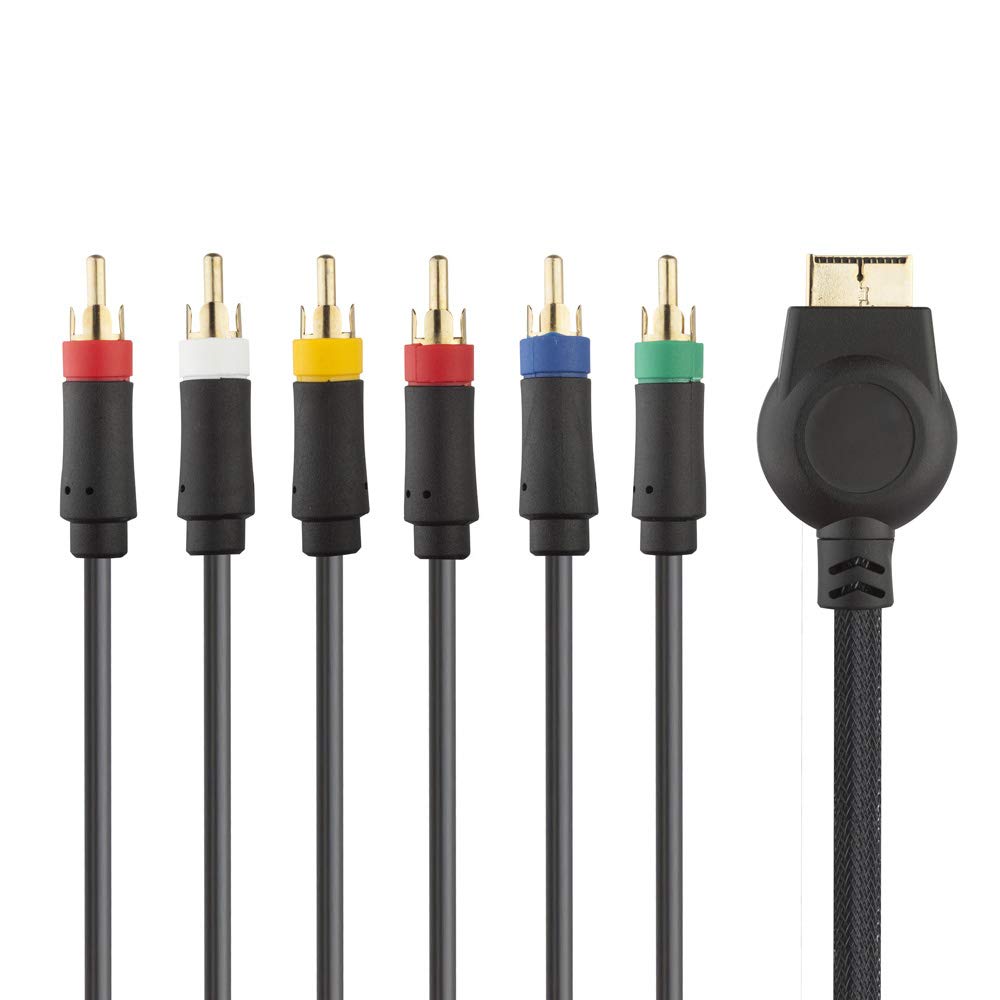 GREATLINK 6FT Component AV Cable 6RCA plug Premium High Resolution HDTV Component RCA Audio Video Cable Compatible with PlayStation 3 PS3 and PlayStation 2 PS2 Gaming Console