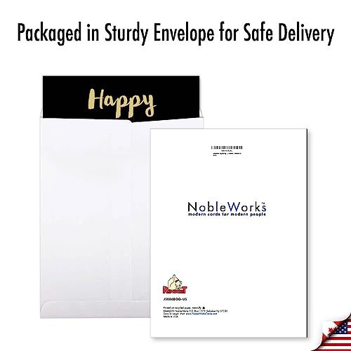 NobleWorks - 1 Jumbo Greeting Card for Boss (8.5 x 11 Inch) - Manager Gratitude, Thanks Notecard for Bosses - Happy Boss's Day from All J5886BOG-US