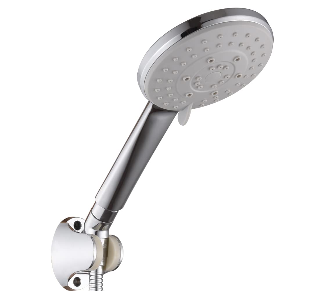 Carvedexquisitely Modern Copper Showerhead Elbow Adapter, 135 Degree Chrome, G1/2" Female and Male