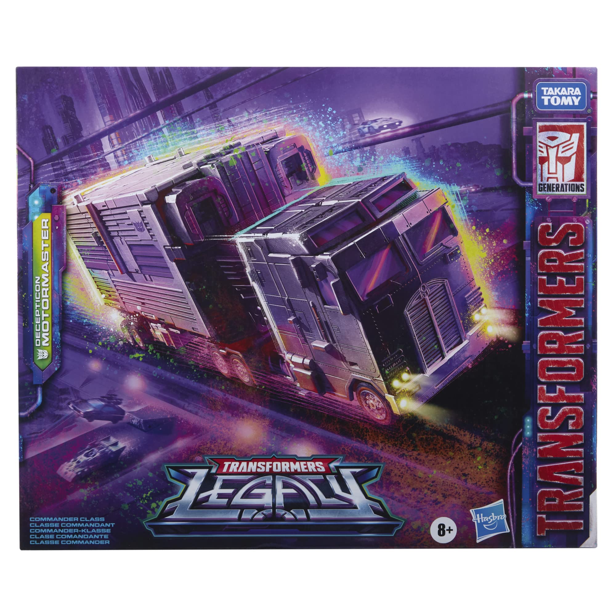 Transformers Toys Generations Legacy Series Commander Decepticon Motormaster Combiner Action Figure - Kids Ages 8 and Up, 13-inch