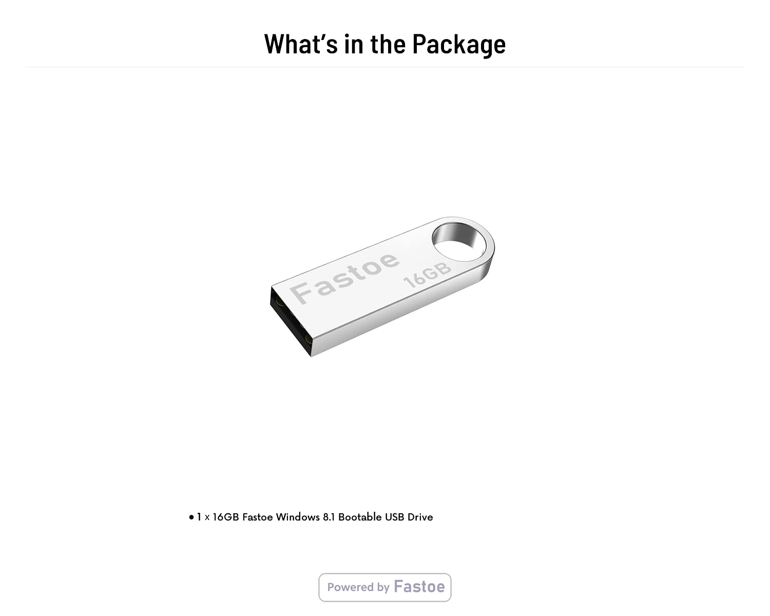 Fastoe Bootable USB Flash Drive for Windows 8.1, Bootable USB Install & Upgrade for Windows 8.1 Pro 32/64 Bit