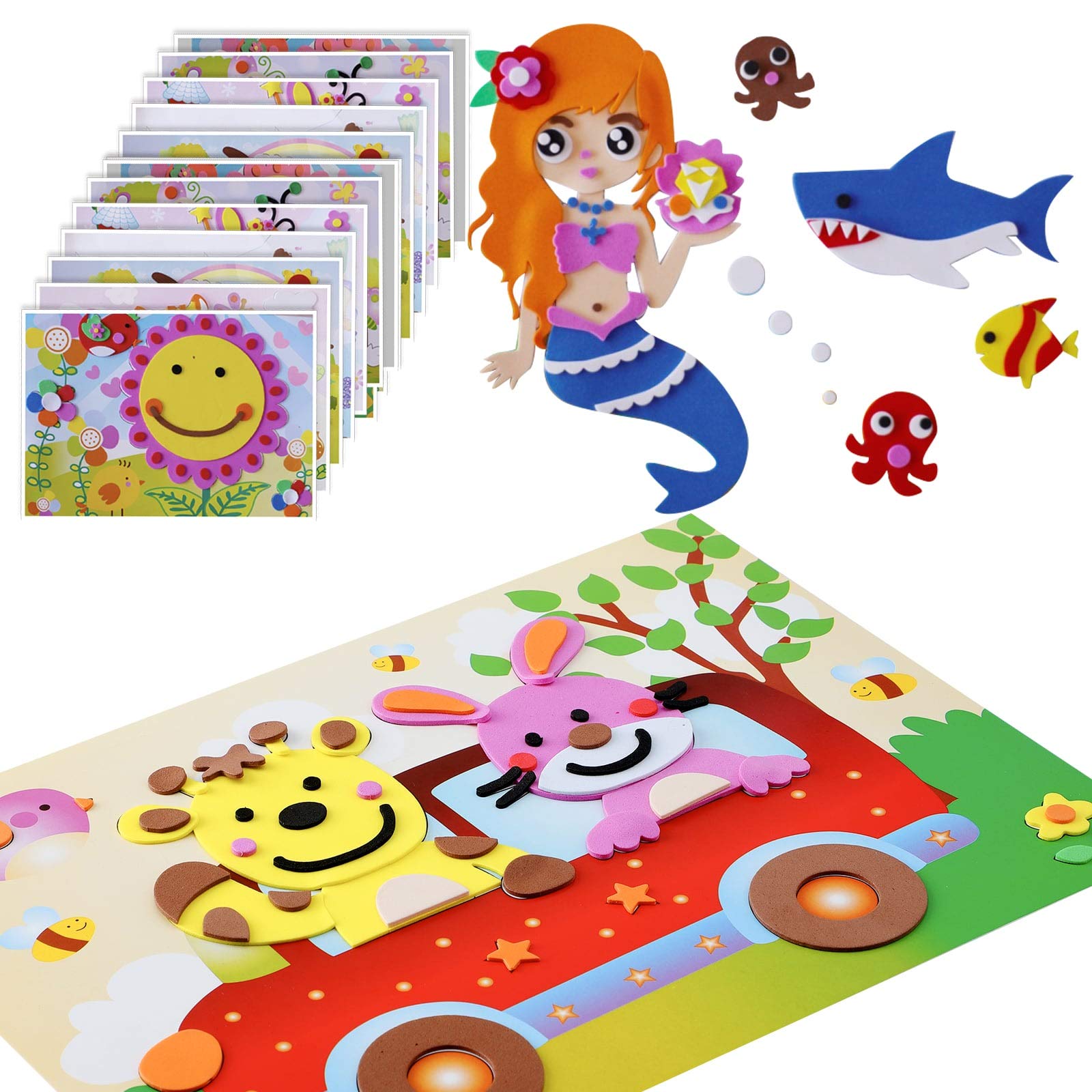 motoeye Kids Crafts Ages 4-8 Toddler Arts and Travel Educational Toys Party Favor Supplies