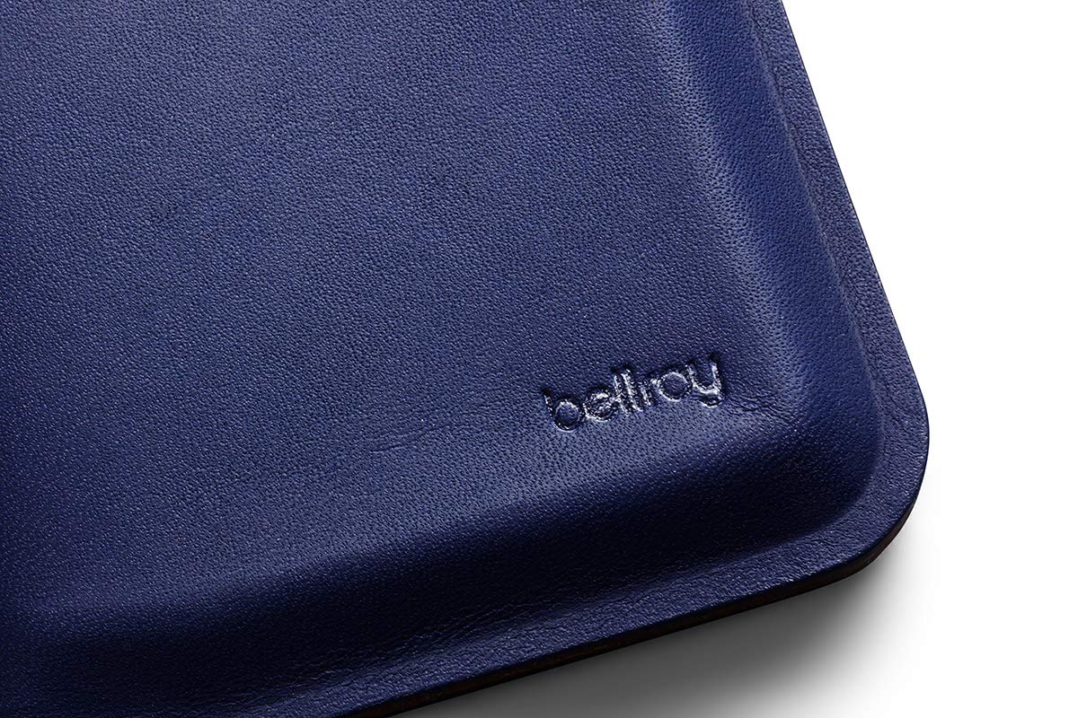 Bellroy Apex Slim Sleeve (Pre-molded Precision-cut Leather, RFID Protected, Magnetic Closure, Ultra Slim Bifold Design, Holds 6-8 Cards, Folded Note Storage) - Onyx