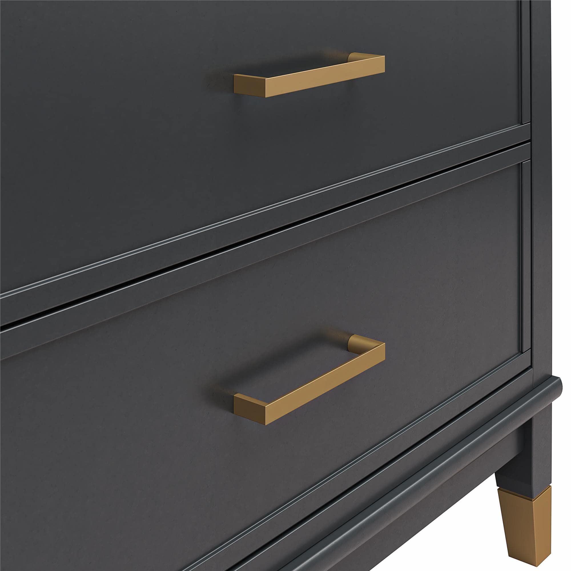 CosmoLiving by Cosmopolitan Westerleigh 3-in-1 Media Dresser, Black