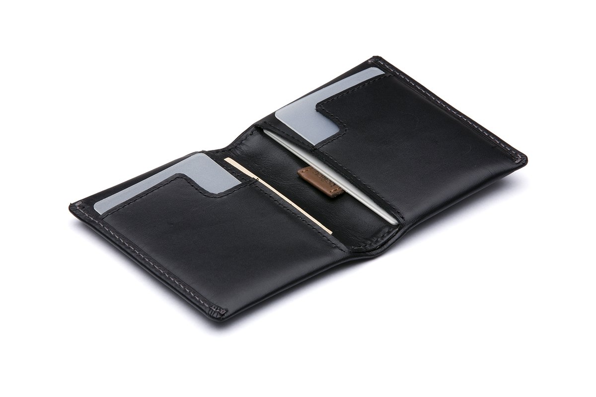 Bellroy Slim Sleeve (Slim Leather Bifold Wallet) - Obsidian