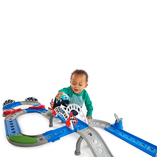 Bright Starts Ford Full Speed Raceway Go Grippers Playset Toddler Toy, 12 Months +