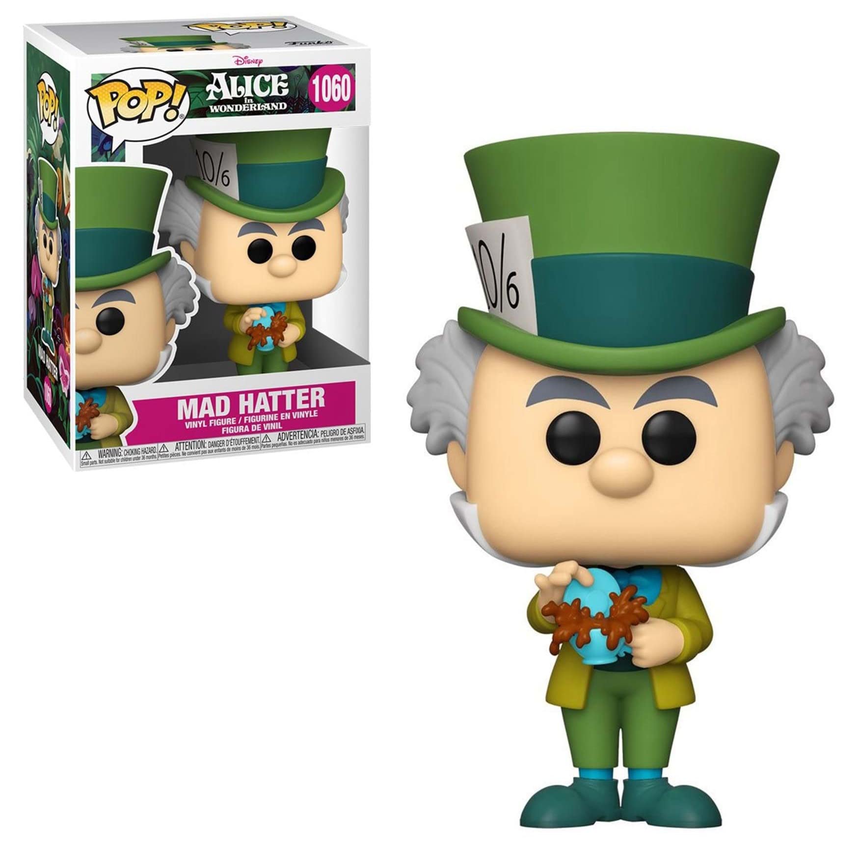 POP Disney: Alice in Wonderland 70th - Mad Hatter Funko Pop! Vinyl Figure (Bundled with Compatible Pop Box Protector Case) Multicolor 3.75 inches