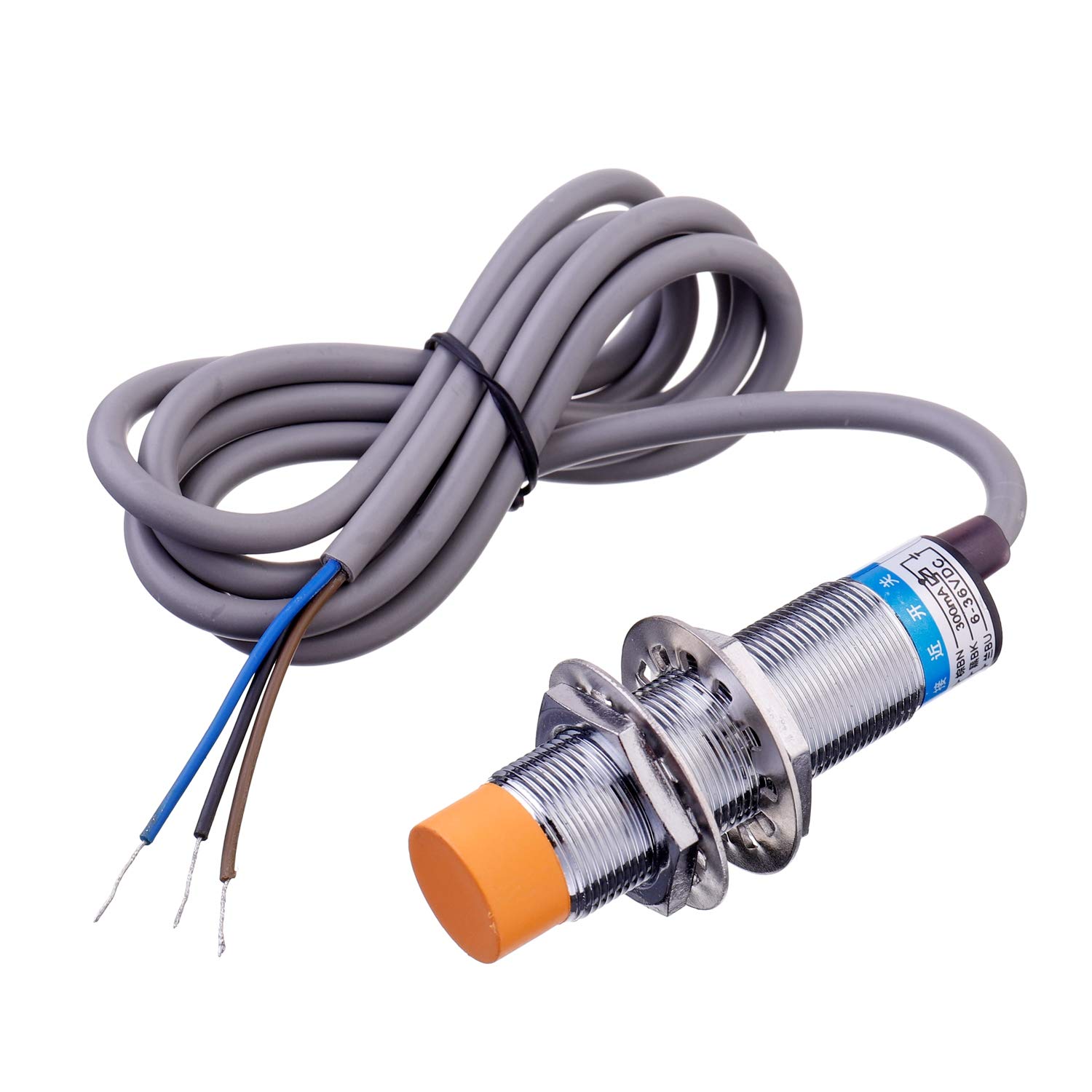 BOJACK LJ18A3-8-Z/BX NPN NO Inductive Proximity Sensor 8mm Detecting Distance DC 6-36V M18 Approach Switch