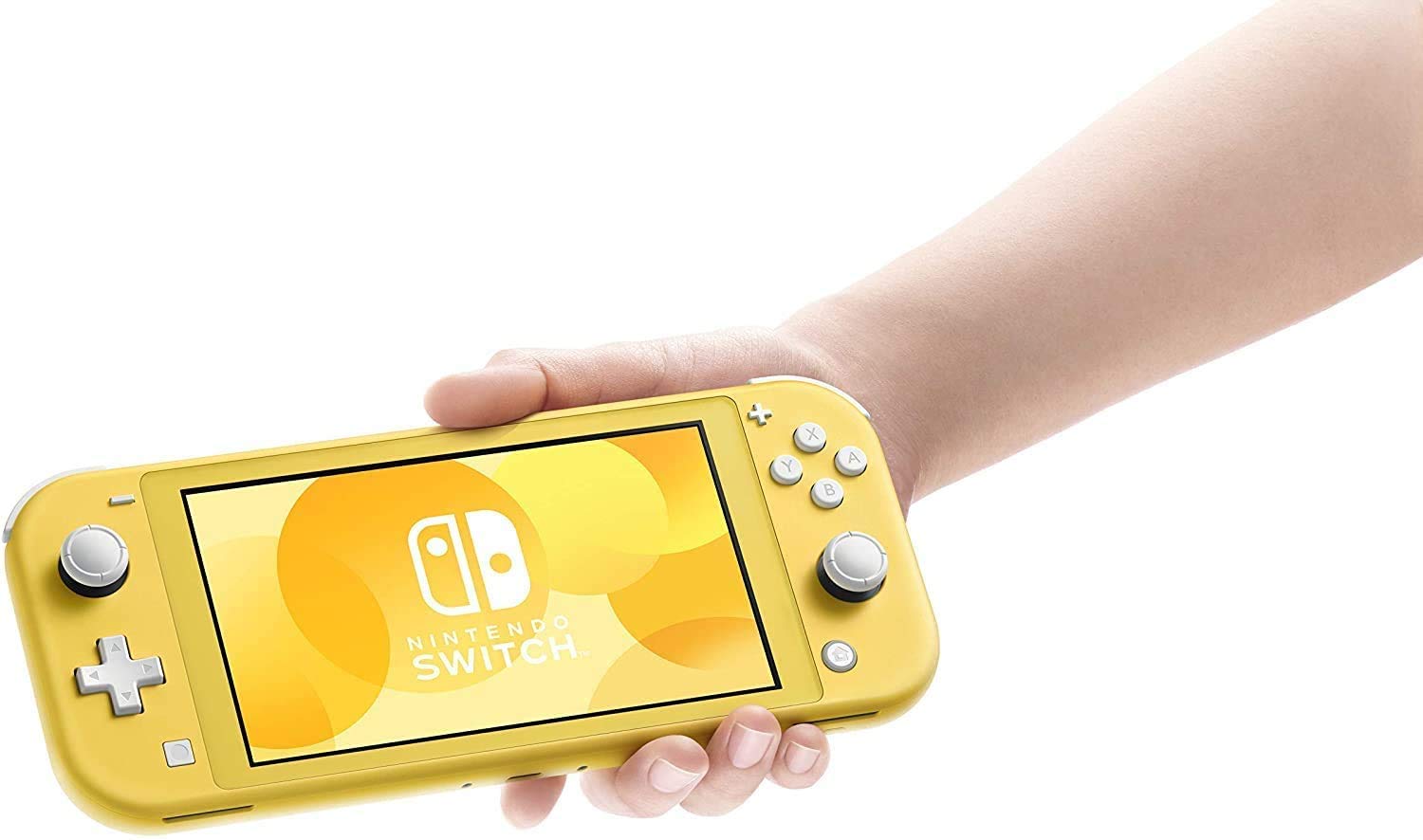 Newest Nintendo Switch Lite Game Console, 5.5 inch LCD Touchscreen, Built-in Plus Control Pad, Speakers, 3.5mm Audio Jack, Speakers, with CUE 128GB MicroSD & 3-in-1 Case (Yellow)