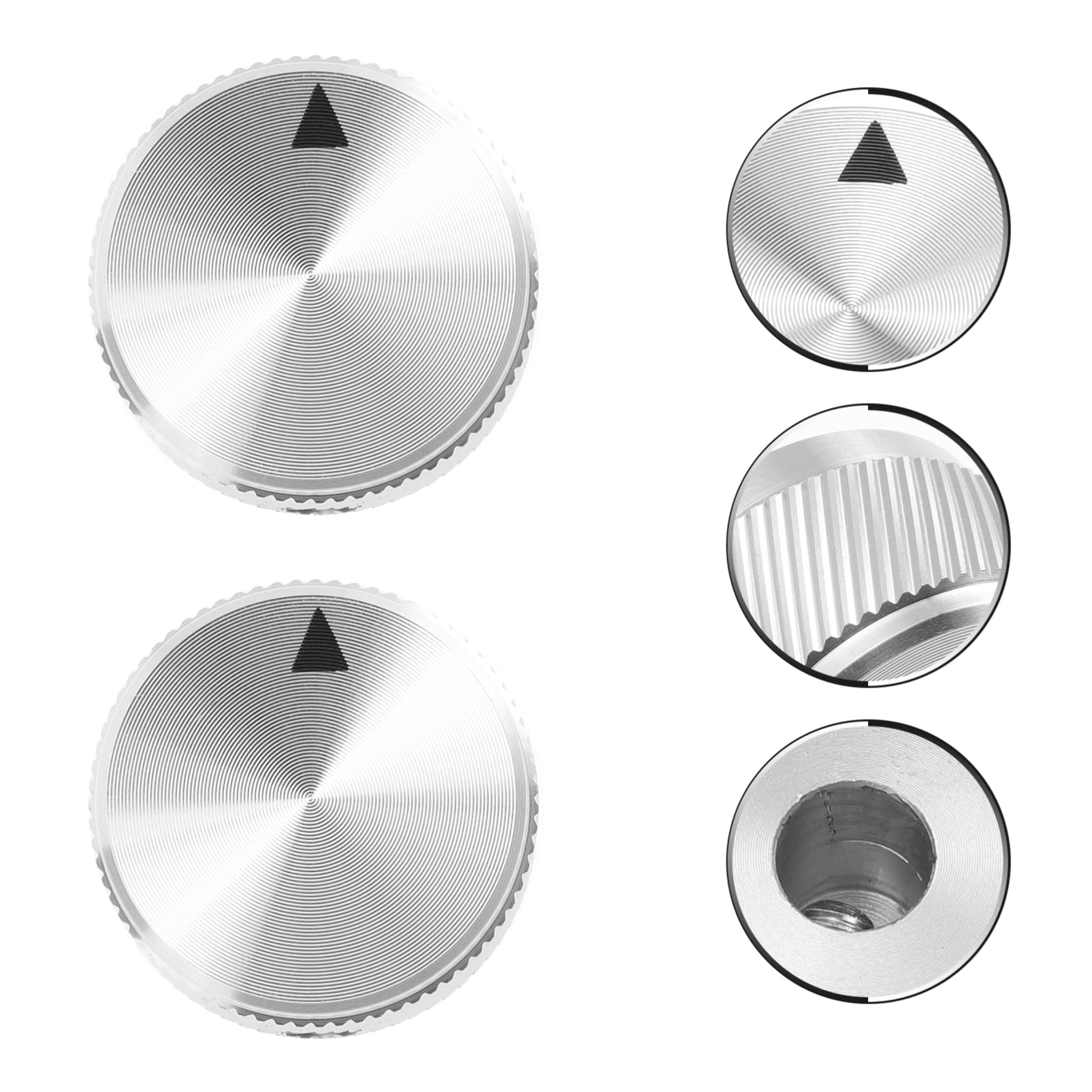 Rotary Electronic Control Potentiometer Knob: 2pcs Volume Control Knob Audio Knob Guitar Knob Knob Aluminum Alloy Amplifier Knob with Wrench and Screws