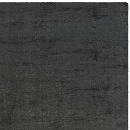 SAFAVIEH Mirage Collection Area Rug - 8' x 10', Black, Handmade Modern Viscose, Ideal for High Traffic Areas in Living Room, Bedroom (MIR331A)