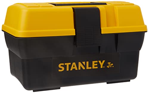 Stanley Jr. - Tool Box and 5 pcs Set of Tools, Tool Set Ages 5+ (TBS001-05-SY), Mixed