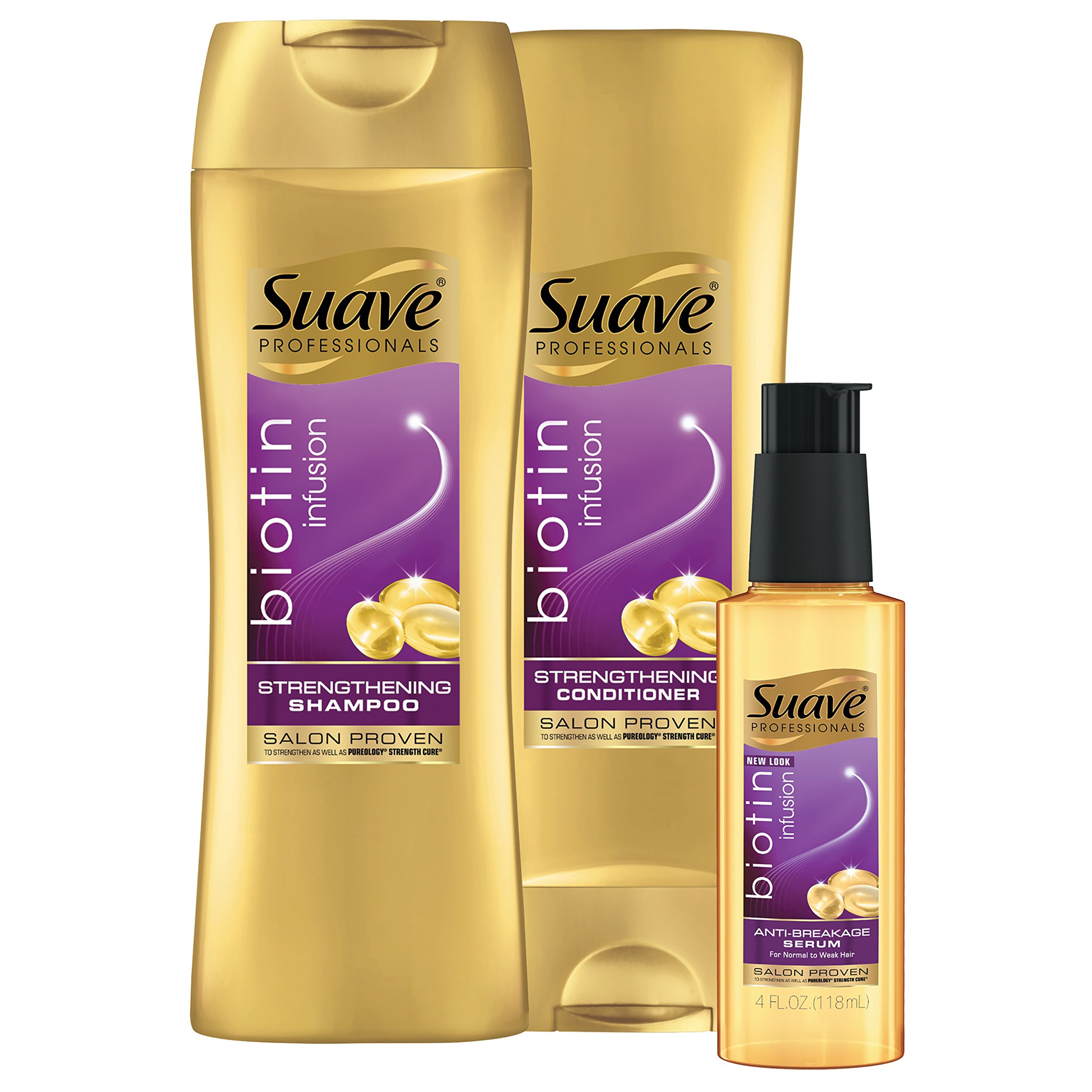 Suave Professionals Strengthening Shampoo, Biotin Infusion, 28 oz