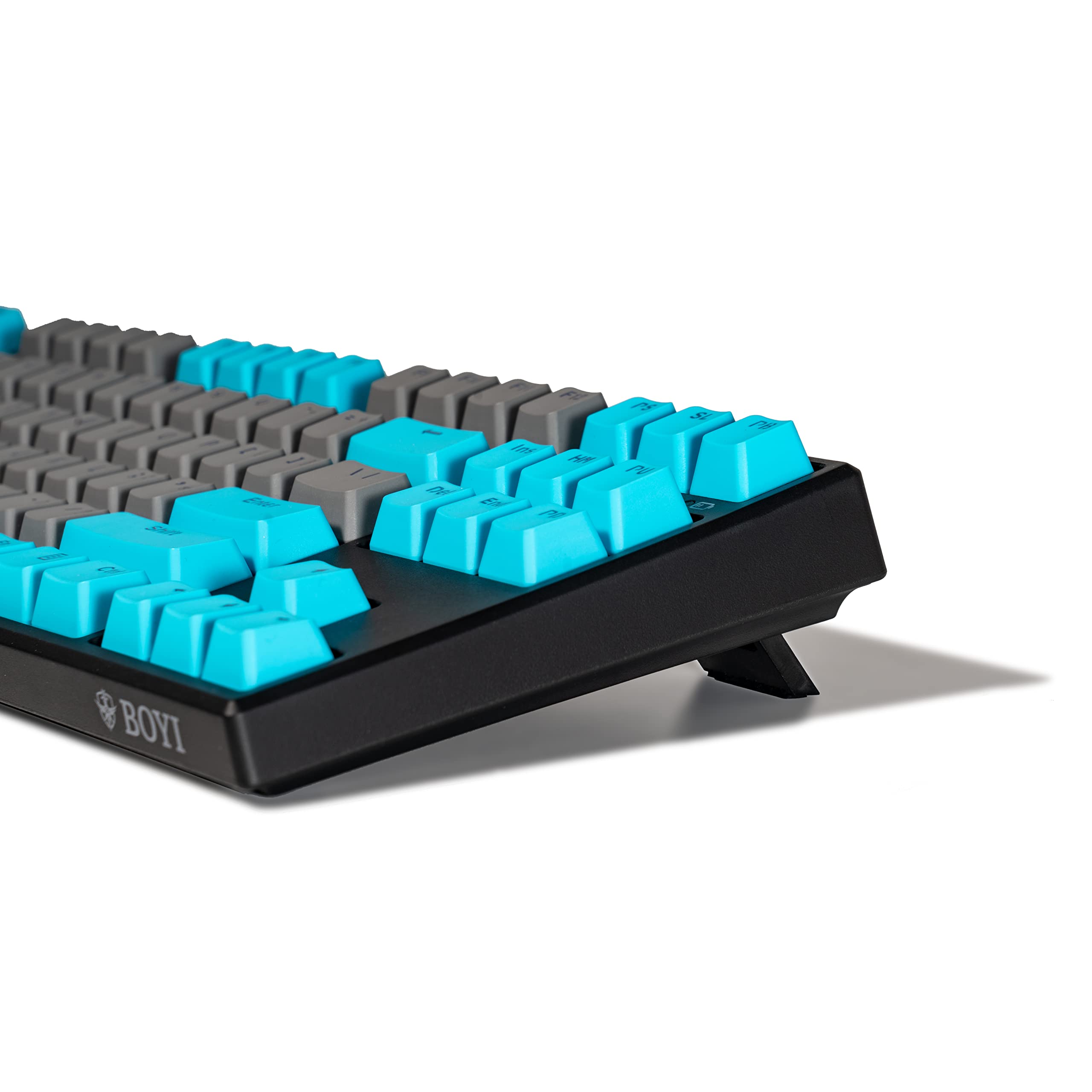 BOYI IK87 Hot Swappable TKL RGB Mechanical Keyboard,87 Keys Bluetooth 5.0 Wireless/Wired Dual Mode 75% PC Gaming Keyboard Gateron Yellow Switch for Windows Mac Gamers(BOYI Matcha XDA Keycaps)