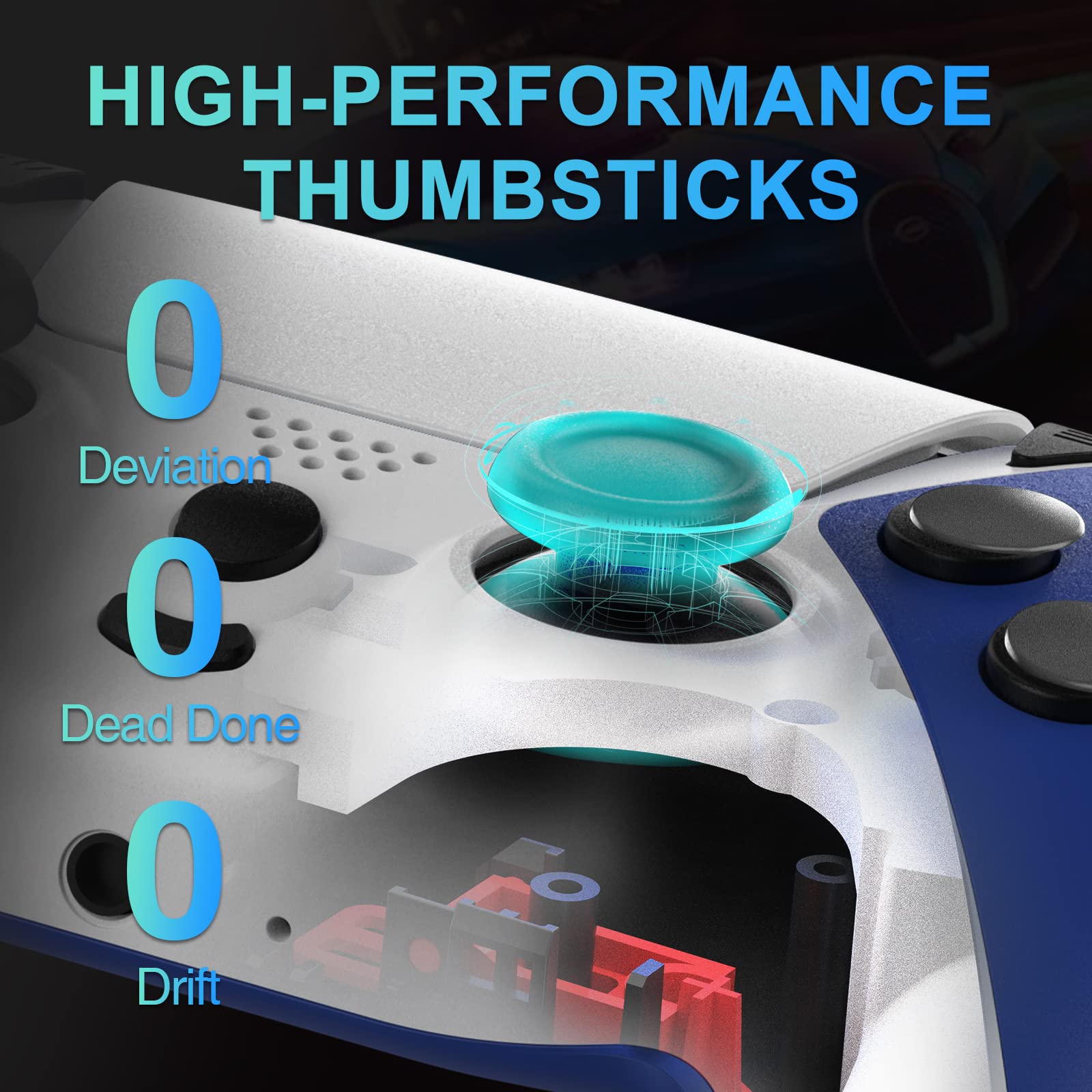 BELOPERA Wireless Controller for PS4 Controller, Ymir fit Playstation 4 Controller with Turbo/Back Paddles/Upgraded Joystick, Replacement Gamepad for Controller PS4 Supports PS4/Slim/PC/Steam/IOS/MAC