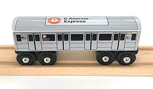 Munipals MP01-110B Wooden Subway B Train NYC MTA Sixth Avenue Express Bronx to Brighton Beach R68 Car