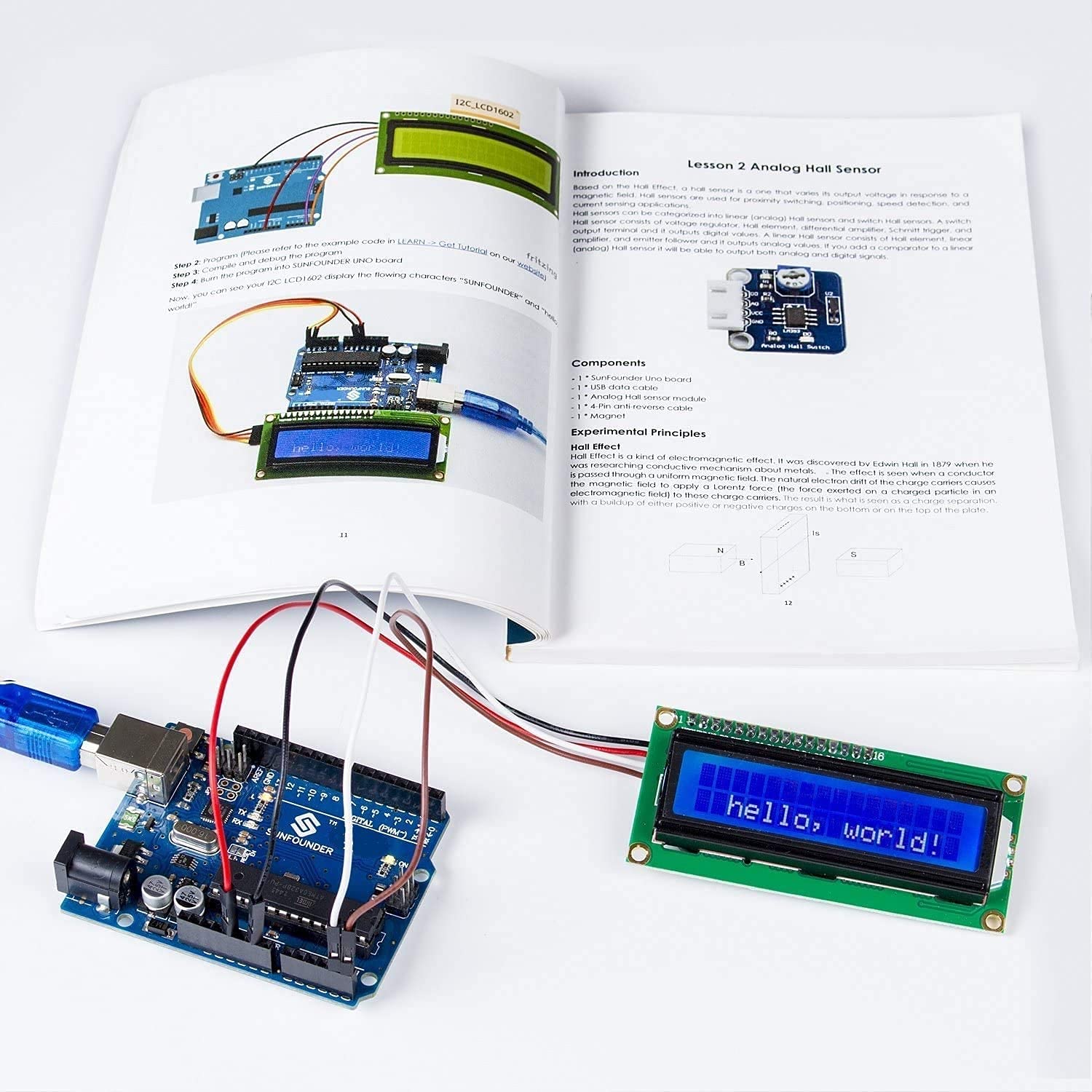 SunFounder Ultimate Sensor Kit Compatible with Arduino R3 Mega2560 Mega328 Nano - Including 98 Page Instructions Book