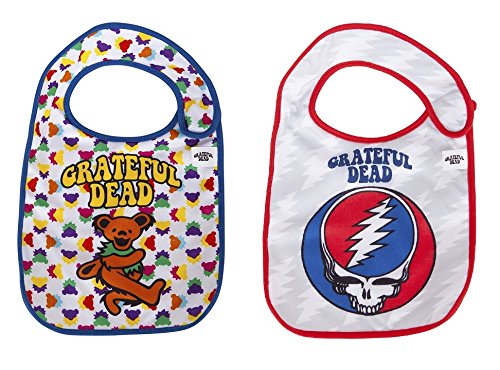 Grateful Dead, Pink Floyd and The Beatles Extra Soft Bibs 6 Piece Multi Pack