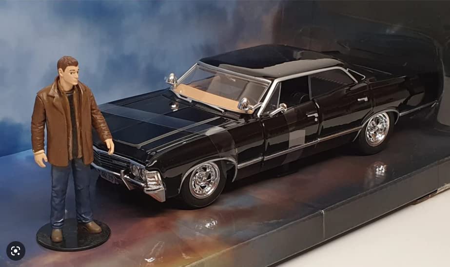 Supernatural 1:24 1967 Chevy Impala Die-cast Car w/Dean Winchester Die-cast Figure, Toys for Kids and Adults
