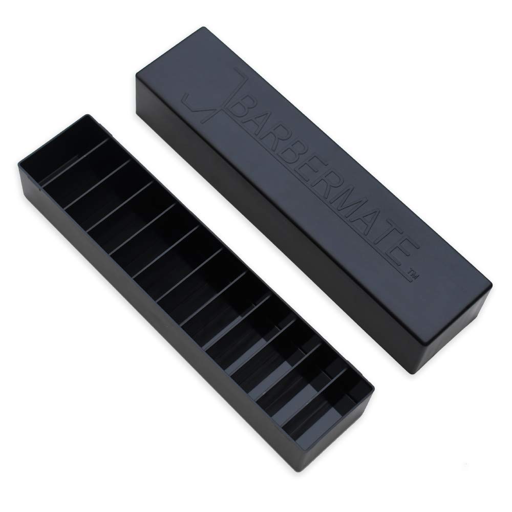 Black BarberMate® Blade Caddy with Detachable Lid