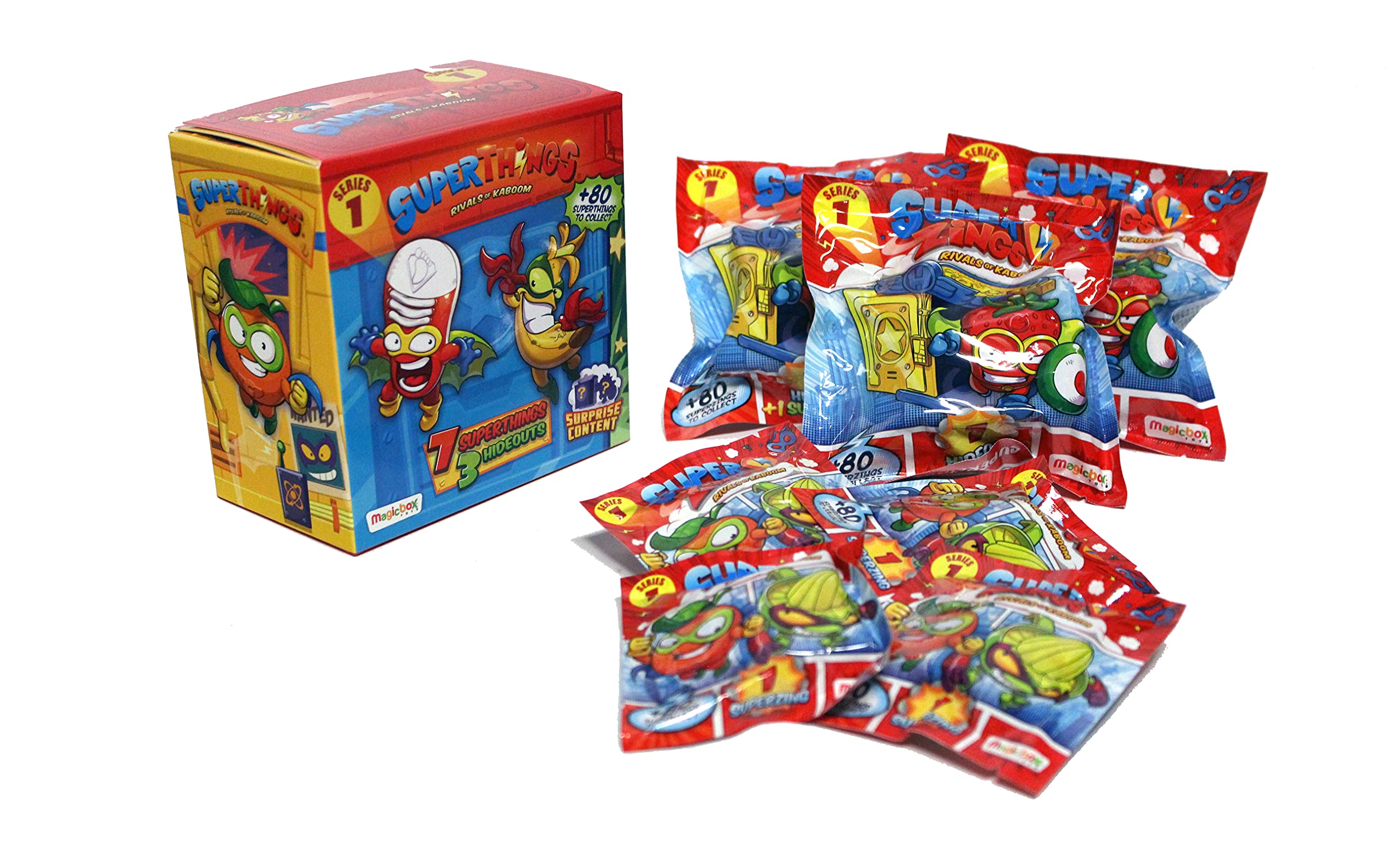 SUPERTHINGS RIVALS OF KABOOM Limited Edition Small Box Assortment of 10 Superthings Series 1, Multicoloured