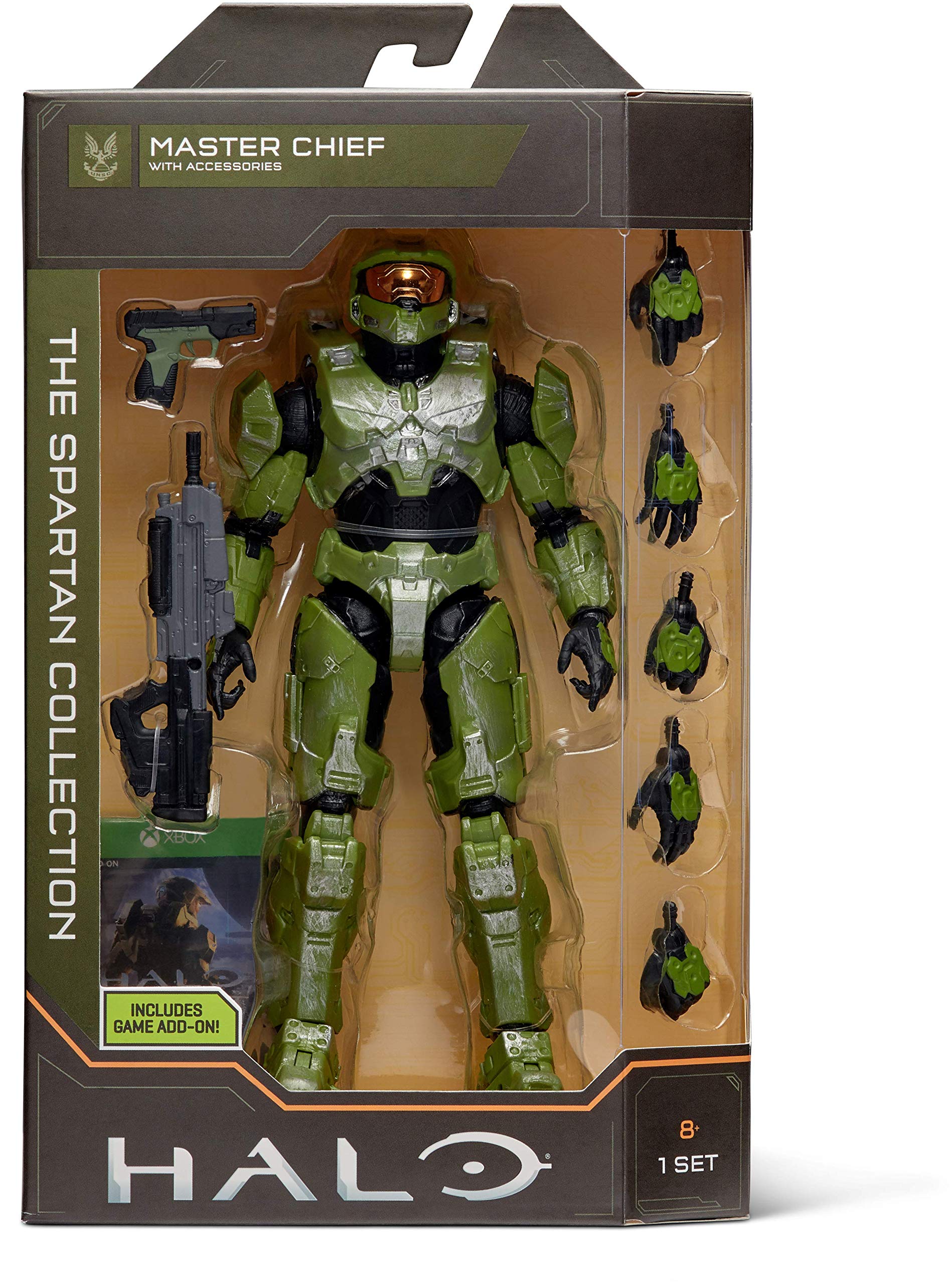 HALO 6.5” Spartan Collection – Master Chief Highly Articulated, Poseable with Weapon Accessories - Scaled to Play & Display
